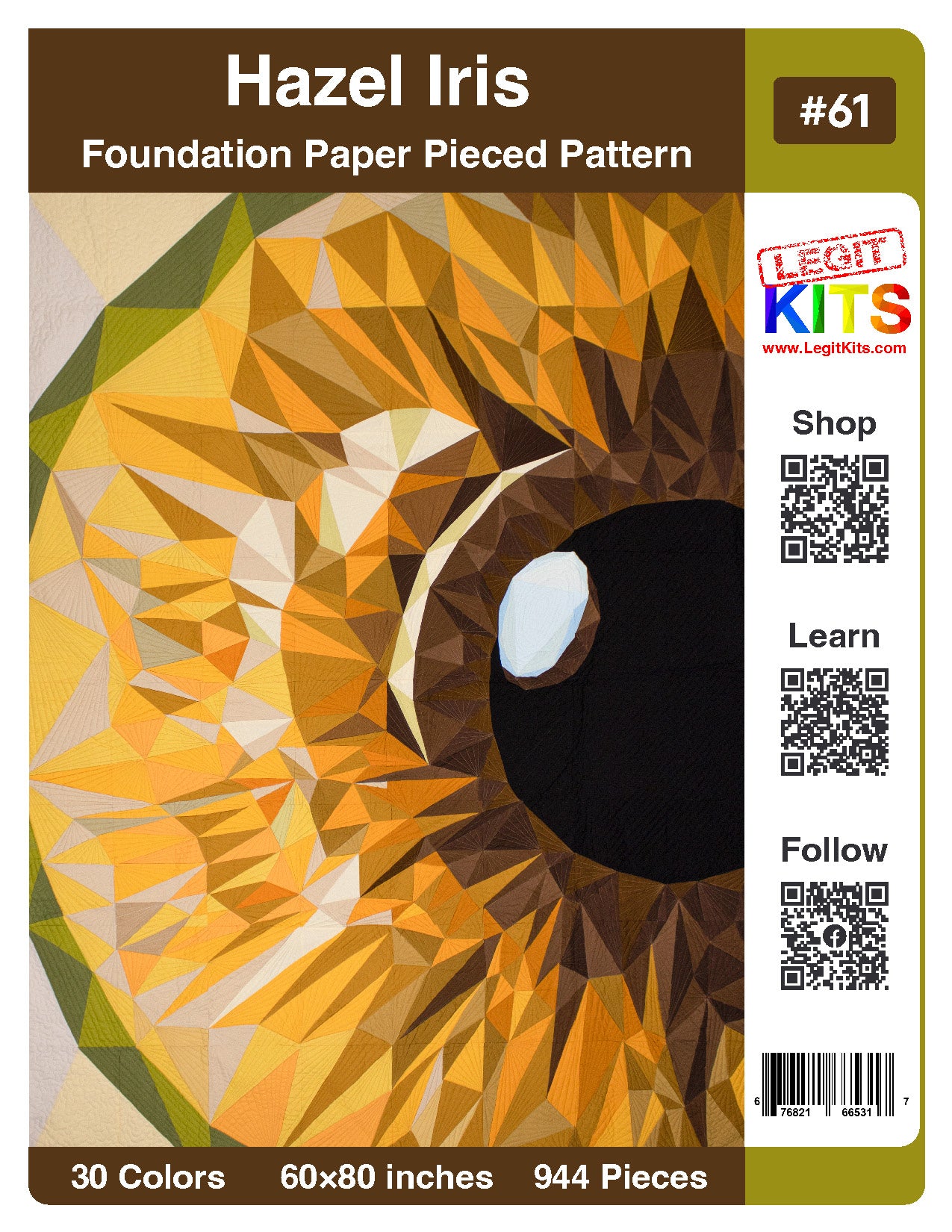 Hazel Iris Quilt Kit – Legit Kits