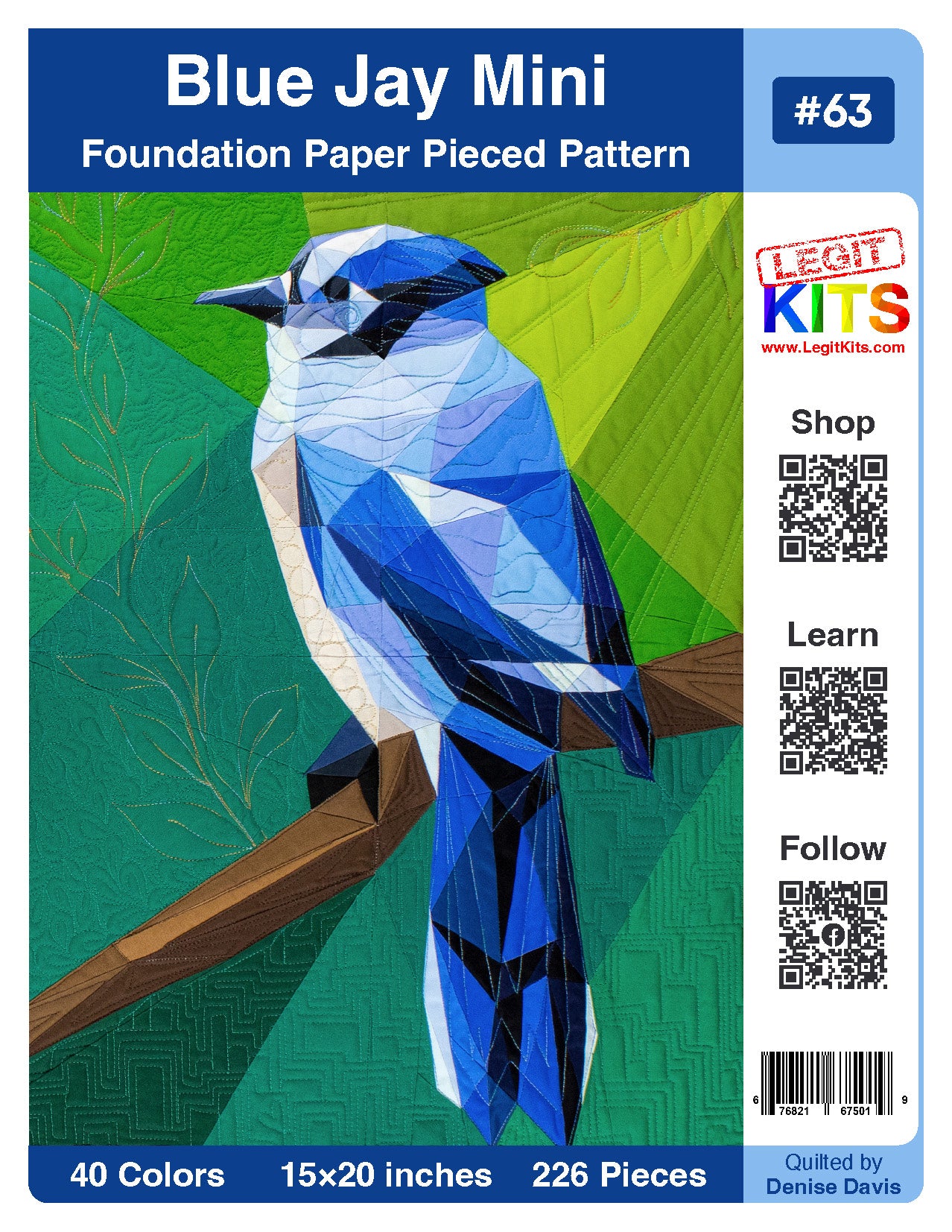 Blue Jay Mini Quilt Kit Preorder – Legit Kits