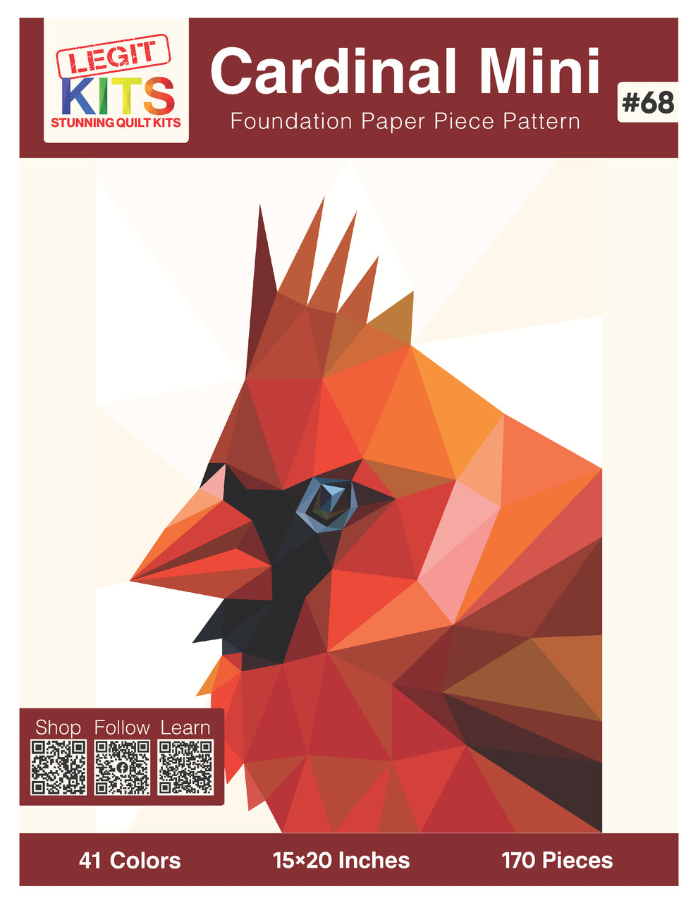 Cardinal Mini Quilt Kit Preorder – Legit Kits