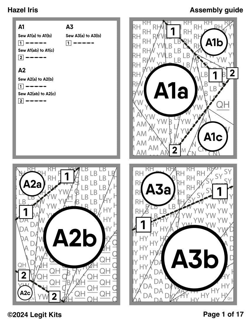 Hazel Iris Pattern – Legit Kits